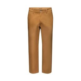 Esprit Chinohose Gerade geschnittene Chino aus Baumwolltwill