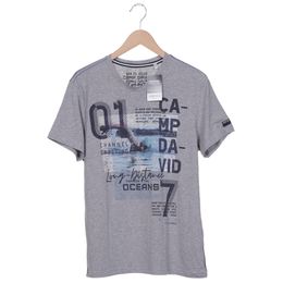 CAMP DAVID Herren T-Shirt, grau, Gr. 52