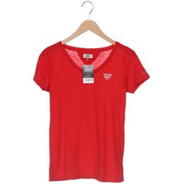 Tommy Jeans Damen T-Shirt, rot, Gr. 34
