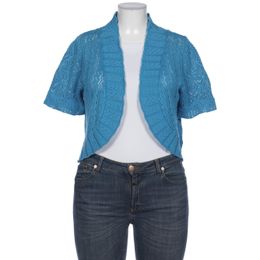 sheego Damen Strickjacke, blau