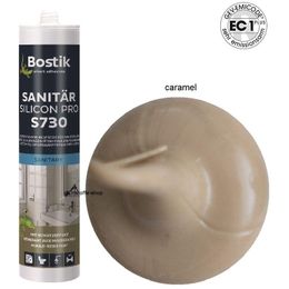 Bostik - S730 Sanitär Silicon Pro 300ml Kartusche Silikon Fugen Dichtstoff Caramel