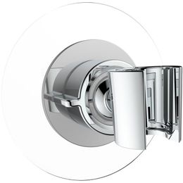 Duschkopfhalter 360° Chrom, Befestigen ohne Bohren, Silber glänzend, Kunststoff (abs) chrom - silber glänzend - Wenko