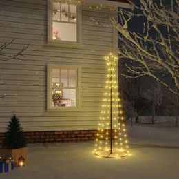 LED-Weihnachtsbaum Kegelform Warmweiß 108 LEDs - Weiß - Prolenta Premium
