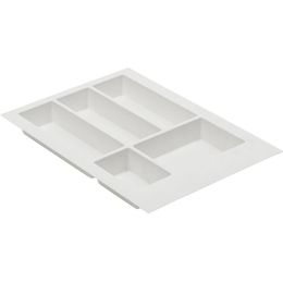 Besteckeinsatz Besteckkasten Schubladenkasten Universal Schubladen-Organizer Weiß 340mm