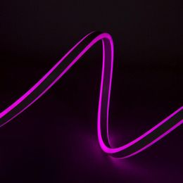 Greenice Schlauch LED "Neon Flex" 12W Side Emitting DoPPelt 220-230VAC 12W/M x1M 40.000H [WM-SMD2835-NFD-120-P]-Rose