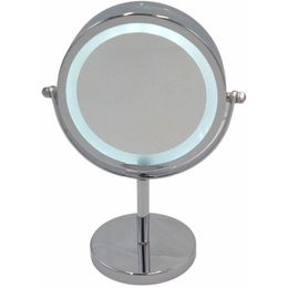 BURI LED-Kosmetikspiegel mit Vergrößerung Schminkspiegel Badspiegel Standspiegel