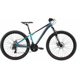 Mountainbike Bikestar Fahrräder Gr. 36 cm, 27,5 Zoll (69,85 cm), blau (türkis) Hardtail