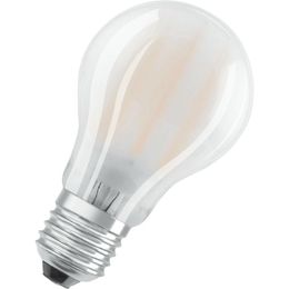 Filament led Lampe mit E27 Sockel, Kaltweiss (4000K), klassiche Birnenform, 4W, Ersatz für 40W-Glühbirne, matt, led Retrofit classic a - Osram