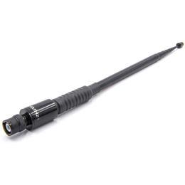 Universal Antenne für diverse Funkgeräte z.B. kompatibel mit Yaesu uvm. - Ausziehbar, 24 cm - 99 cm, bnc Stecker, Schwarz - vhbw