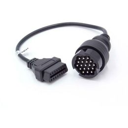 OBD2 Adapter 19Pin-OBD1 auf OBD2 kompatibel mit Porsche 911, 928, 944, 986, 987, 993, 996, 997 Auto, kfz - vhbw