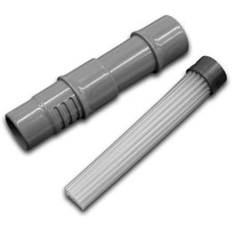 Universal Staubsaugeraufsatz Pinsel für alle gängigen Staubsauger - extra kleine, flexible Röhrchen, sicheres Abstauben von Kleinteilen - vhbw