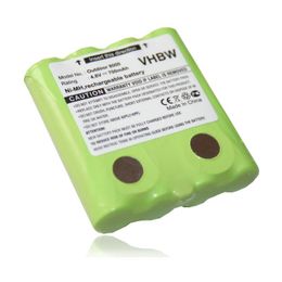 vhbw Ni-MH Akku 700mAh (4.8V) kompatibel mit Funkgerät Walkie Talkie DeTeWe Outdoor PMR 8000, Simvalley WT-100 Ersatz für LH060-3A44C4BT,