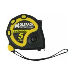 WOLFPAK Flexometer 5 Meter mit Bremse Wolfpack Grip Special