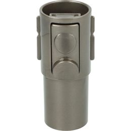 Staubsauger Adapter Markengeräte-Anschluss auf 32mm Zubehör Anschluss kompatibel mit Dyson V15 Detect Absolute - schwarz / rot, Kunststoff - vhbw