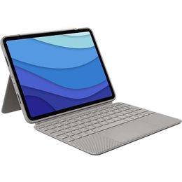 Logitech Combo Touch iPad Pro 11" (1., 2., 3., 4. Gen - 2018, 2020, 2021, 2022) Tastatur-Hülle Sand