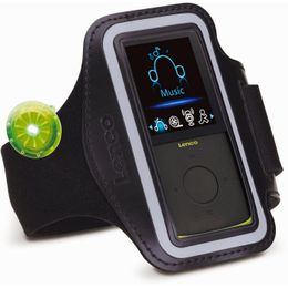 Lenco PODO-153 MP3 Player mit integriertem Schrittzähler MP3-Player (4 GB), grün|schwarz