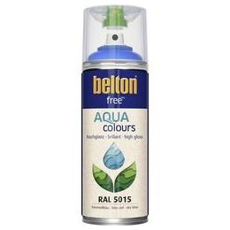 Belton free Lackspray Acryl-Wasserlack 400 ml himmelblau hochglanz