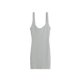 Bershka Kleid Damen Gr&ouml;&szlig;e 36 silbergrau Sommerkleid