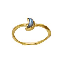 Maanesten Ring 'DORIS' Damen Gr&ouml;&szlig;e 49 blau / gold