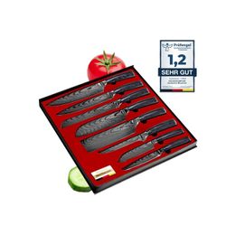 Küchenkompane Messer-Set Asiatisches Messerset Kuro 8-teiliges Küchenmesser Set Premium (8-tlg)