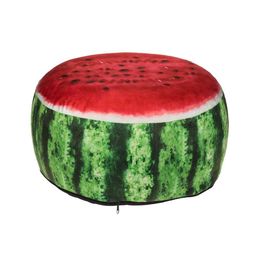 Out of the Blue Bodenkissen Wassermelone aufblasbares Sitzkissen 45x20cm Polyester max. 80 kg