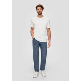 s.Oliver Stoffhose Jeans Mauro / Regular Fit / High Rise / Tapered Leg Destroyes