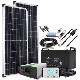 OFFGRIDTEC Solaranlage "Autark M-Master" Solarmodule schwarz (baumarkt) Solartechnik