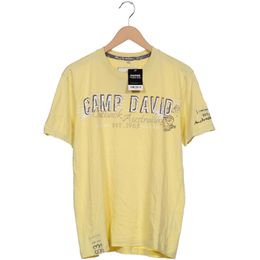 CAMP DAVID Herren T-Shirt, gelb, Gr. 48