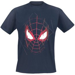 Spiderman Spider-Man Miles Morales - Maske T-Shirt dunkelblau in L