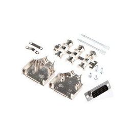 MH Connectors D-Sub-Steckverbindersatz, DA-26 Stecker, Gel&ouml;tet, Zinklegierung, Druckguss - MHDM15-DB15S-K