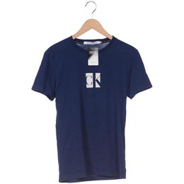 Calvin Klein Jeans Herren T-Shirt, blau, Gr. 46