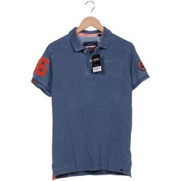 Superdry Herren Poloshirt, blau