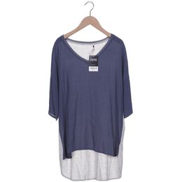 Oui Damen T-Shirt, blau, Gr. 38