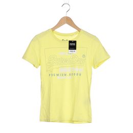 Superdry Damen T-Shirt, gelb, Gr. 36