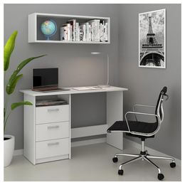 VICCO Schreibtisch Arbeitstisch Bürotisch PC-Tisch MEIKO Weiß
