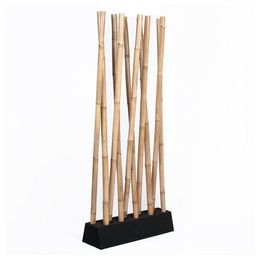 LEBENSwohnART Paravent Bambus Raumteiler PARAVENTO Natural ca. 97x200cm (BxH)
