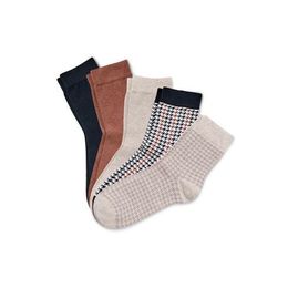 Tchibo 5 Paar Socken - Dunkelblau/Meliert - Gr.: 35-38