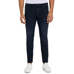 Tom Tailor 5-Pocket-Jeans Josh in Used-Waschung, blau
