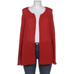 sheego Damen Strickjacke, rot, Gr. 44