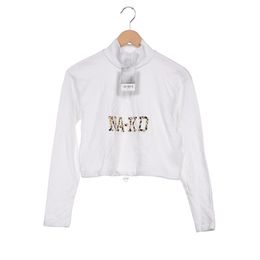 NA-KD Damen Sweatshirt, weiß, Gr. 34