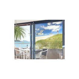 MICASIA Fensterfolie - Sichtschutz Fenster Dune Breeze - Fensterbilder Größe HxB: 10cm x 10cm