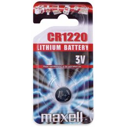 Knopfzelle CR1220, Lithium, 3 v-, 36 mAh, 1 Stück - Maxell
