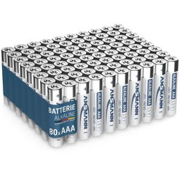Ansmann - Batterien aaa Alkaline Größe LR03 - (80 Stück Vorratspack)