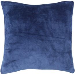 Bestlivings Dekokissen Kuschel Celina, in der Größe 50 x 50cm - Blau - Kissenbezug mit Reißverschluss - Blau