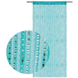Bestlivings - Fadenvorhang Lurex- Optik Fadengardine mit Stangendurchzug Türvorhang, attraktiv und modern in vielen verschiedenen Ausführungen