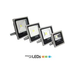 Meditrade GmbH Led-scheinwerfer schlank hohe helligkeit weisses licht 10 20 30 50 80 100 120 w IP65 10 Watt