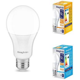 Braytron Led Leuchtmittel E27 12 Watt A60 1055 Lumen Glühbirne Glühlampe Leuchte Licht warmweiß 1 Stück