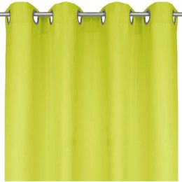 Bestlivings - Blickdichte Grüne Gardine mit Ösen in 140x245 cm ( BxL ), in vielen Größen und Farben - Grün