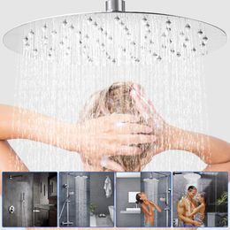 Kopfbrause Rainshower Luxus Edelstahl Regendusche Brausekopf Duschkopf V304 Rund 25cm - HENGDA