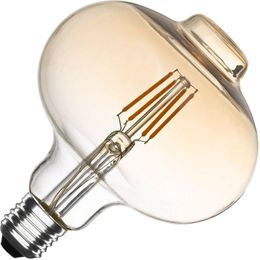 LEDKIA LED-Glühbirne Filament E27 6W 550 lm G125 Dimmbar Bernstein Warmes Weiß 2000K - 2500K 360º120 mm